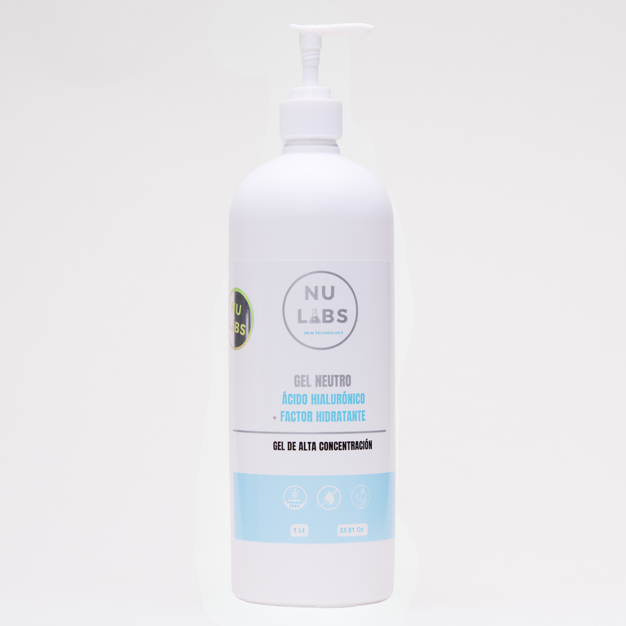 Gel conductor con colágeno para aparatología corporal y facial – Nu Labs